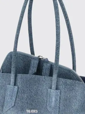 Attico La Passeggiata Shoulder Bag With Double Handle - Denim