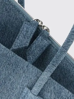 Attico La Passeggiata Shoulder Bag With Double Handle - Denim