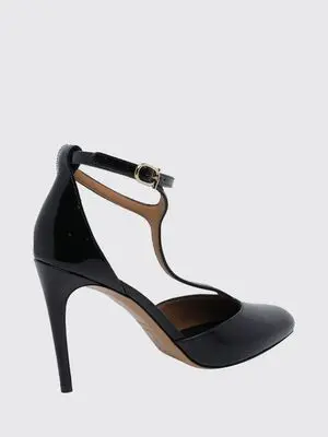 FERRAGAMO Patent Leather Pumps With Ankle Strap