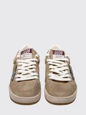GOLDEN GOOSE Ball Star Sneakers In Leather And Suede With Distressed Effect