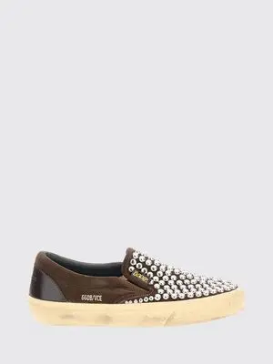 GOLDEN GOOSE Penstar Studded Suede Slip-on Sneakers