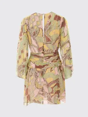 Rixo Abstract-pattern Lamé Sheath Mini Dress