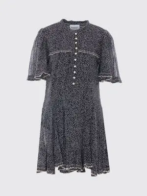 Isabel Marant Étoile Daynia Polka-dot Cotton Chemisier Mini Dress