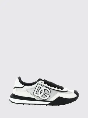 Dolce & Gabbana Dg Athletic Leather And Nylon Sneakers With Dg Monogram - White