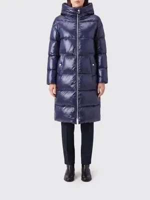 Herno Long Waterproof Quilted Nylon Down Coat With Hood