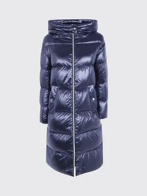 Herno Long Waterproof Quilted Nylon Down Coat With Hood