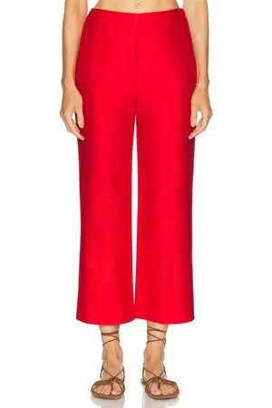 SRG Solange Cropped Pants In Red - Tomato