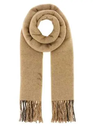 Burberry Burberry Unisex Beige Cashmere Reversible Scarf Brown