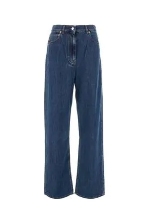 Valentino Garavani Denim Wide-leg Jeans - Blue