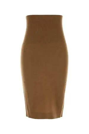 Stella McCartney Camel Wool Skirt - Brown