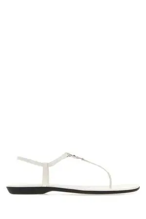 Gucci Leather Sandals - White