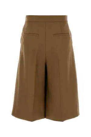 Max Mara Biscuit Wool Superbo Bermuda Shorts