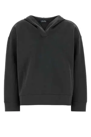 Max Mara Dark Grey Cotton Blend Sweatshirt