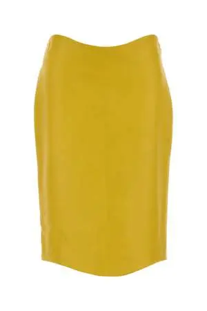 Alaïa Leather Skirt - Yellow