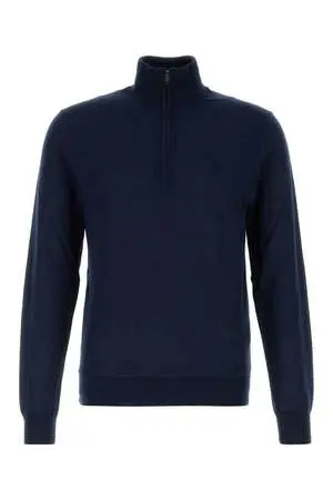 Etro Navy Wool Blend Sweater - Blue