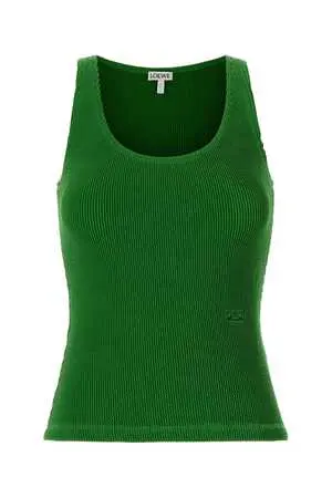 Loewe Grass Stretch Nylon Tank Top - Green