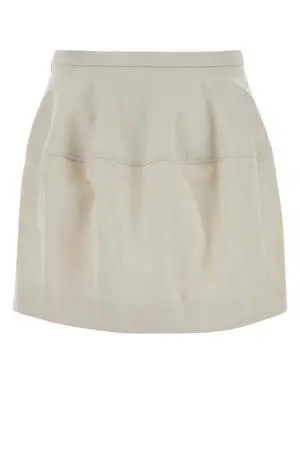 Loewe Ivory Cotton Blend Skirt