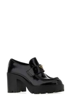 Prada Leather Pumps With High Heel