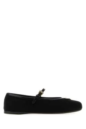 Prada Canvas Ballerinas - Black