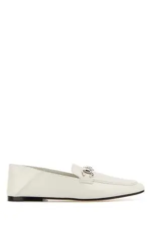 Gucci Leather Jordaan Soft Loafers - White