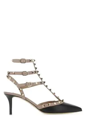 VALENTINO Valentino Garavani Women Two-Tone Leather Rockstud Pumps