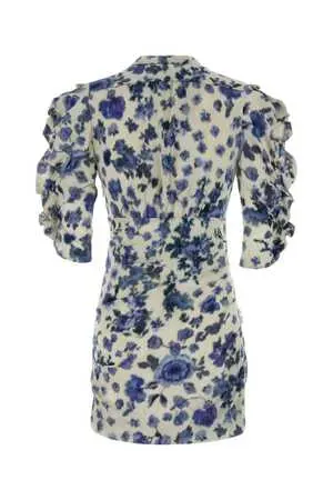 Isabel Marant Étoile Printed Stretch Silk Doris Mini Dress