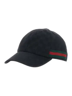 Gucci Gg + Web Baseball Cap - Black