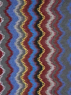 Missoni Scarf With All-over Zig Zag Motif And Fringed Edge In Wool And Fabric Blend For