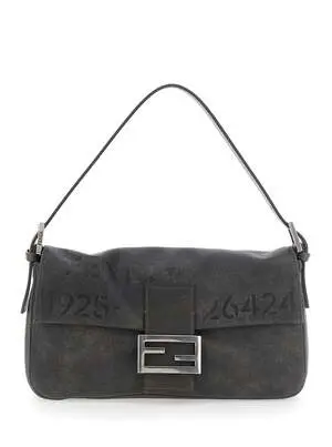 Fendi Baguette 26424 Vitello Biker - Black