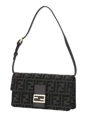 Fendi Ff Jacquard Wallet On Chain - Brown