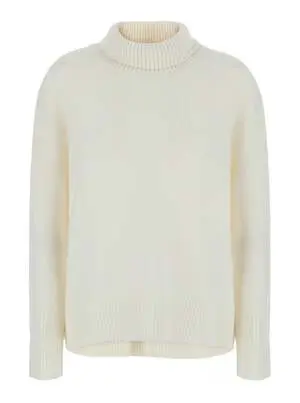 LISA YANG Heidi Sweater With V-neck And Long Sleeves In Cashmere For - White