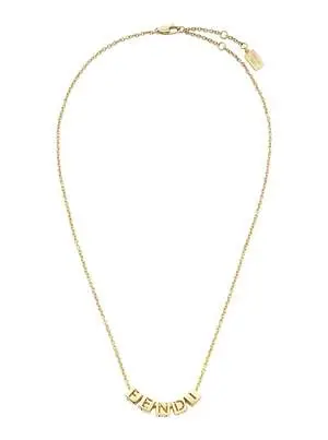 Fendi Cubes Metal Necklace - Multicolor