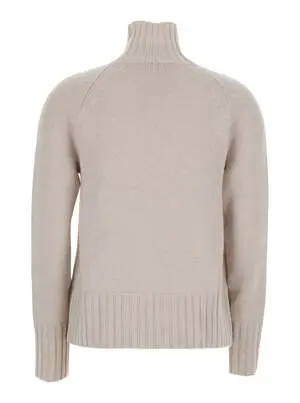 Max Mara Mantova V-neck Long-sleeve Cotton Sweater - White