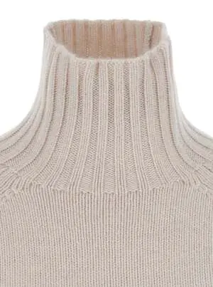 Max Mara Mantova V-neck Long-sleeve Cotton Sweater - White