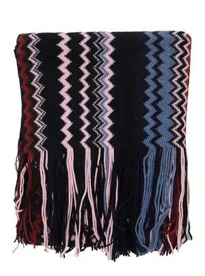 MISSONI Missoni Women Multicolored Scarf With Geometric Motif In Tech Fabric Unisex