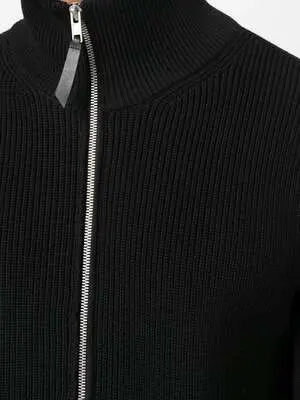 MAISON MARGIELA Ribbed Knit Cardigan With Zip