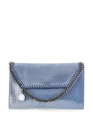 Stella McCartney Falabella Crossbody Bag With Chain Trim - Blue