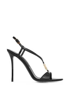 Dolce & Gabbana Patent Leather Sandal - Black
