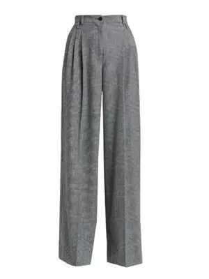 Dolce & Gabbana Wide-leg Pleated Trousers - Multicolor