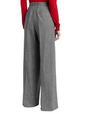 Dolce & Gabbana Wide-leg Tartan Check Trousers