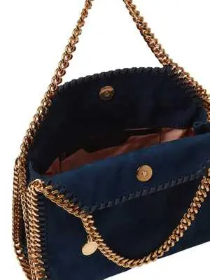 Stella McCartney Falabella Tote Bag With Chain Trim - Blue
