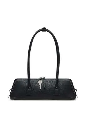 MAISON MARGIELA 5ac Leather Shoulder Bag With Logo