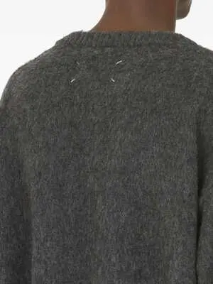 MAISON MARGIELA Intarsia Eagle And Mountains Sweater - Gray