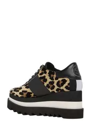 Stella McCartney Elyse Alter Mat Wedge In Shaggy Deer