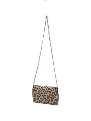 Stella McCartney Leopard-print Falabella Shoulder Bag - Brown