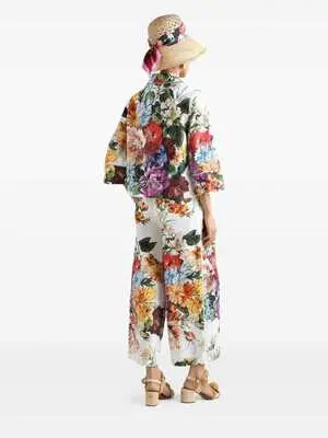Dolce & Gabbana Floral Print Cotton Shirt