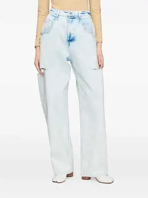 MAISON MARGIELA Straight-leg Jeans With Cut-out Detail