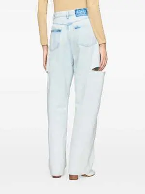 MAISON MARGIELA Straight-leg Jeans With Cut-out Detail