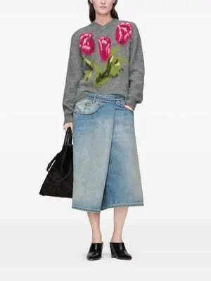 MAISON MARGIELA Wrap-style Denim Skirt