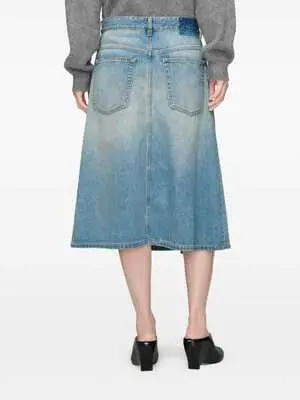 MAISON MARGIELA Wrap-style Denim Skirt